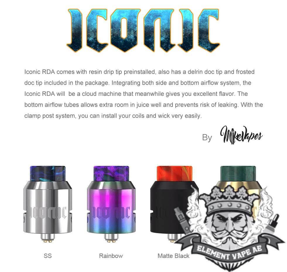 Iconic RDA Atomizer By Vandy Vape - Riyadh Vape RDA Tank Dubai
