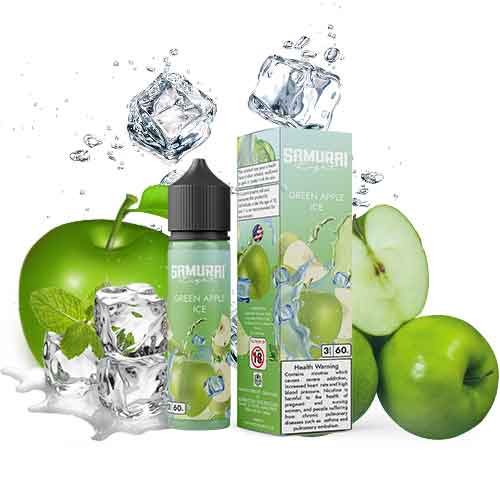 Green Apple Ice - Samurai Light - Riyadh Vape - Samurai E-juice Riyadh