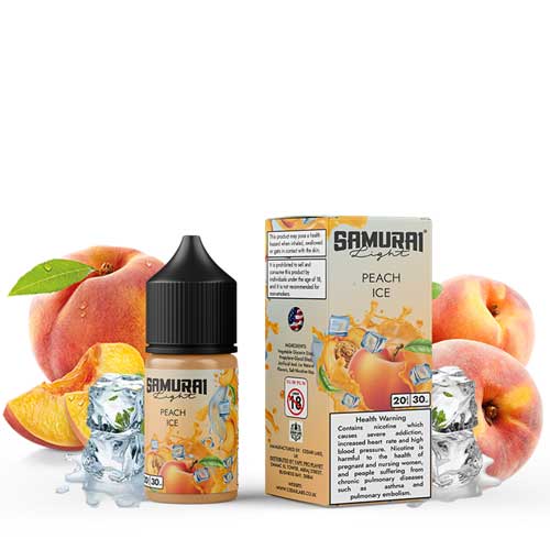 Peach Ice Saltnic - Samurai Light - Riyadh Vape - Samurai Light Riyadh
