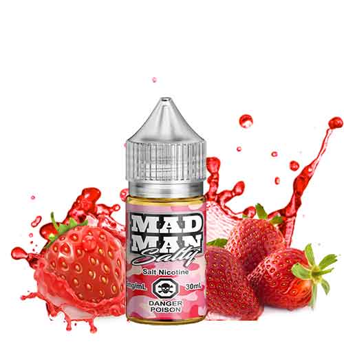 Crazy Strawberry Salt - Mad Man - Riyadh Vape - Best Vape Shop in Jeddah
